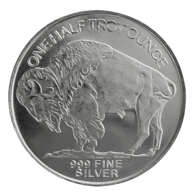 American Half Ounce Silver Buffalo Coin 999.0